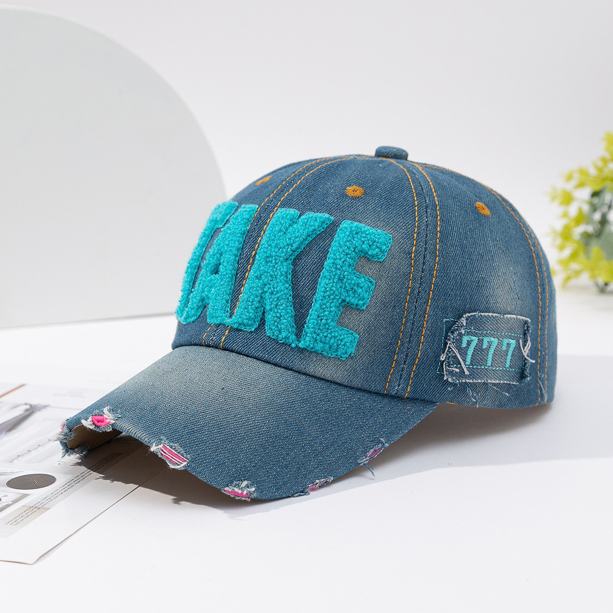 Fashionable Versatile Three-dimensional Embroidered Ripped Letter ...