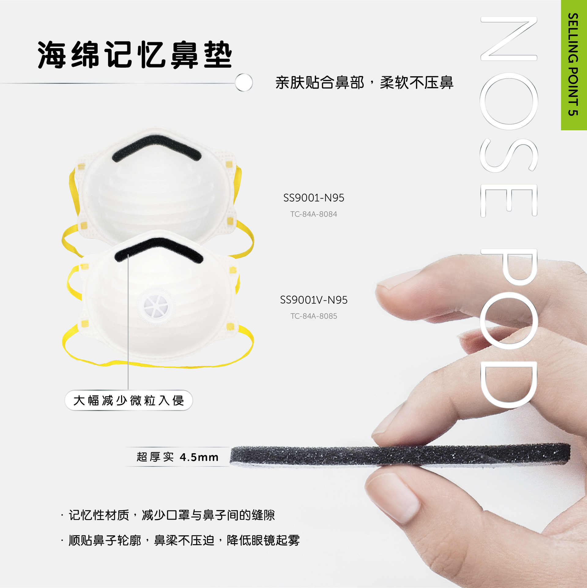 醍筠SS9001VN95头戴式 NIOSH标准N95口罩带阀工业防尘防雾霾颗粒-阿里巴巴