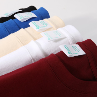 260g美式T恤复古打底衫ins风穿搭复古圆领宽松精梳紧密赛络短袖-阿里巴巴