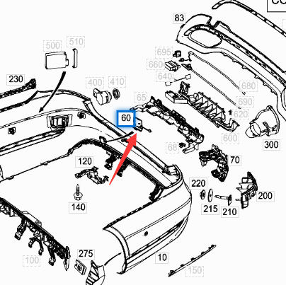 2128850426适用于奔驰E级 W212后杠拖车盖板底漆-阿里巴巴