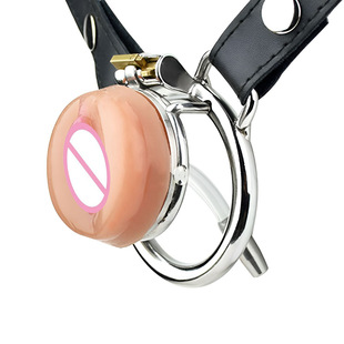 FRRK-176搭配假阴 伪娘贞操锁 不锈钢负数贞操锁男扮女性私处装饰-阿里巴巴