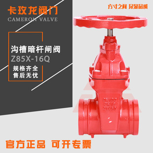 Z85X-16Q 沟槽闸阀 暗杆沟槽闸阀 沟槽软密封闸阀 弹性座封闸阀-阿里巴巴