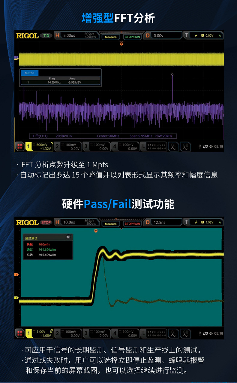 普源示波器MSO5072触控屏多功能高性能2/4通道数字示波器MSO5204-阿里巴巴