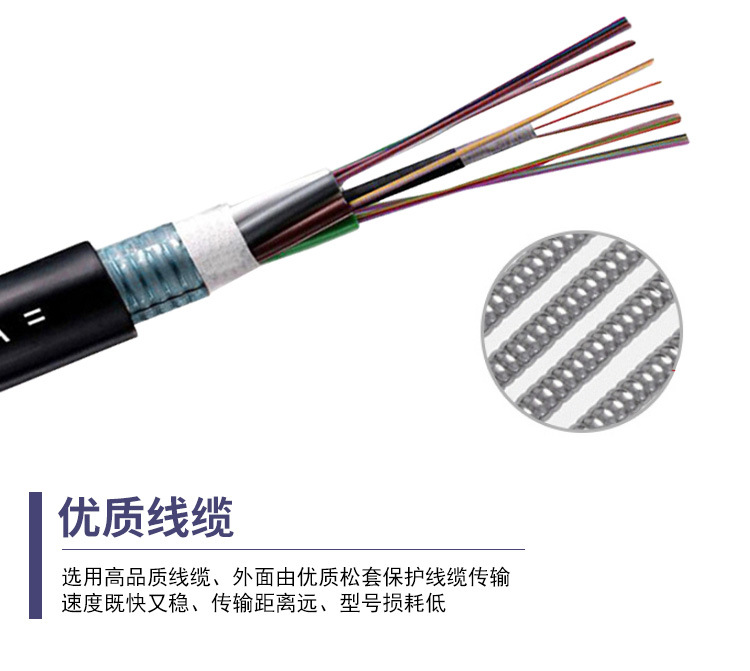 GYTA53铠装通信通讯光缆室外单模4 8 12 24 48芯光纤线户外光缆线-阿里巴巴
