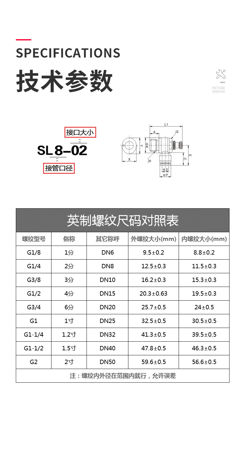 气动调速单向限流气缸节流阀SL4-M5/6-01/8-02/10-03/12气管接头-阿里巴巴