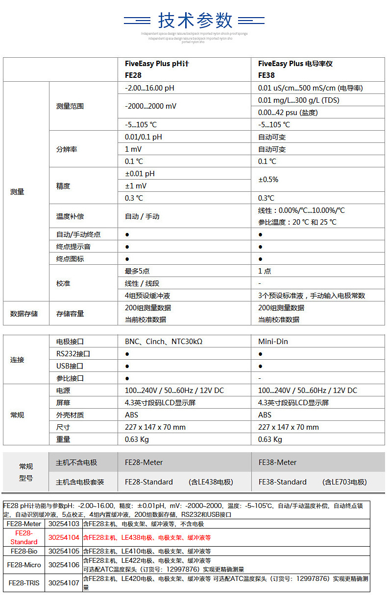 梅特勒FE28-Standard实验室ph仪LE438电极FE38电导率仪LE703电导-阿里巴巴