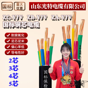 国标铜芯ZRC-YJV阻燃ZA 电缆线2/3/4/5芯充电桩6/10/16平方25铜线-阿里巴巴