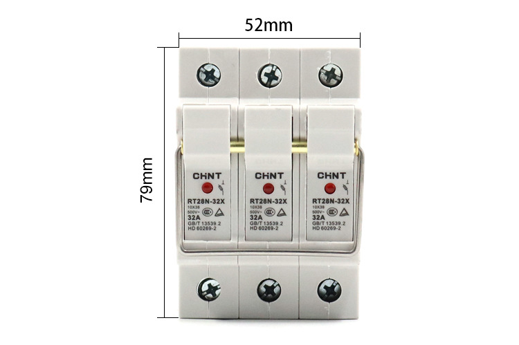 正泰保险丝座熔断器底座RT28N-32 32X 63 63X 1P 2P 3P 10*38-阿里巴巴