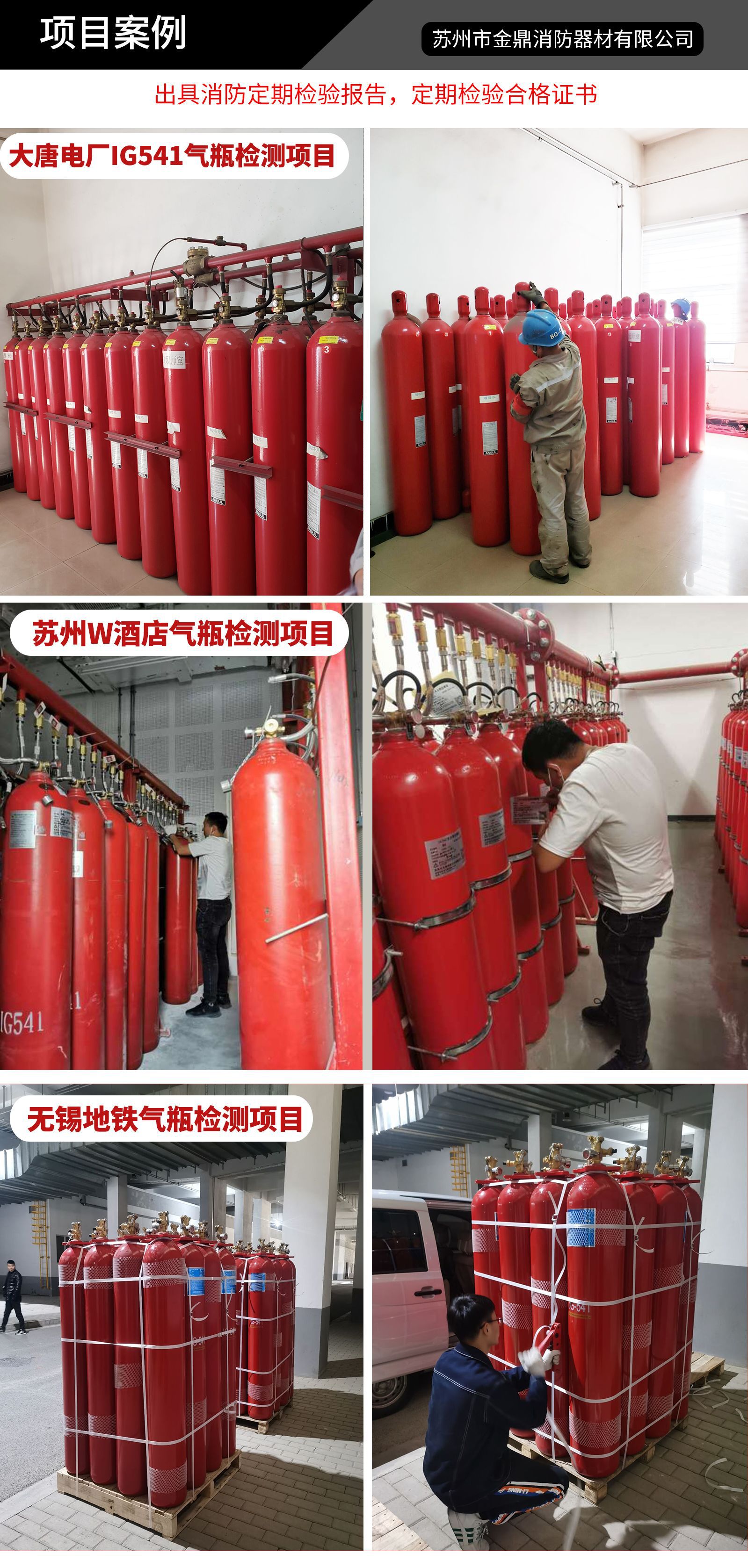IG541气体钢瓶检测 气体灭火消防气瓶定期检查单位 出具检测报告-阿里巴巴