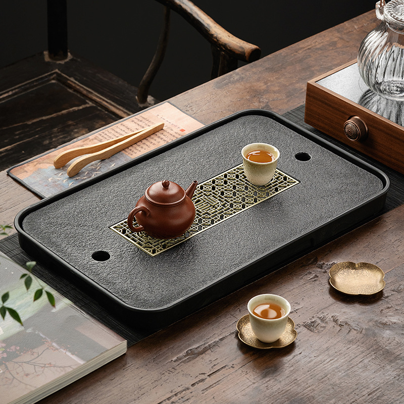 Wujin Porcelain Stone Tea Tray Household Tea Set Tea Table Water ...