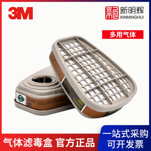 3M 6006CN多用气体蒸气滤毒盒 适用6000/7000/FF-400防毒面具配件-阿里巴巴