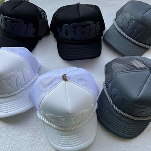 synaworld trick cap trucker cap hat 字母鸭舌帽 crentee同款-阿里巴巴