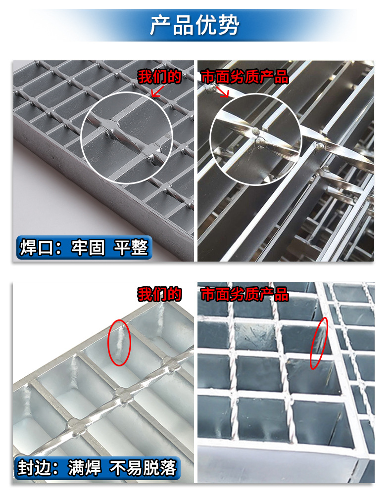 G303/40/50格栅板厂家不锈钢格栅T4踏步板复合钢格栅踏步钢格板-阿里巴巴