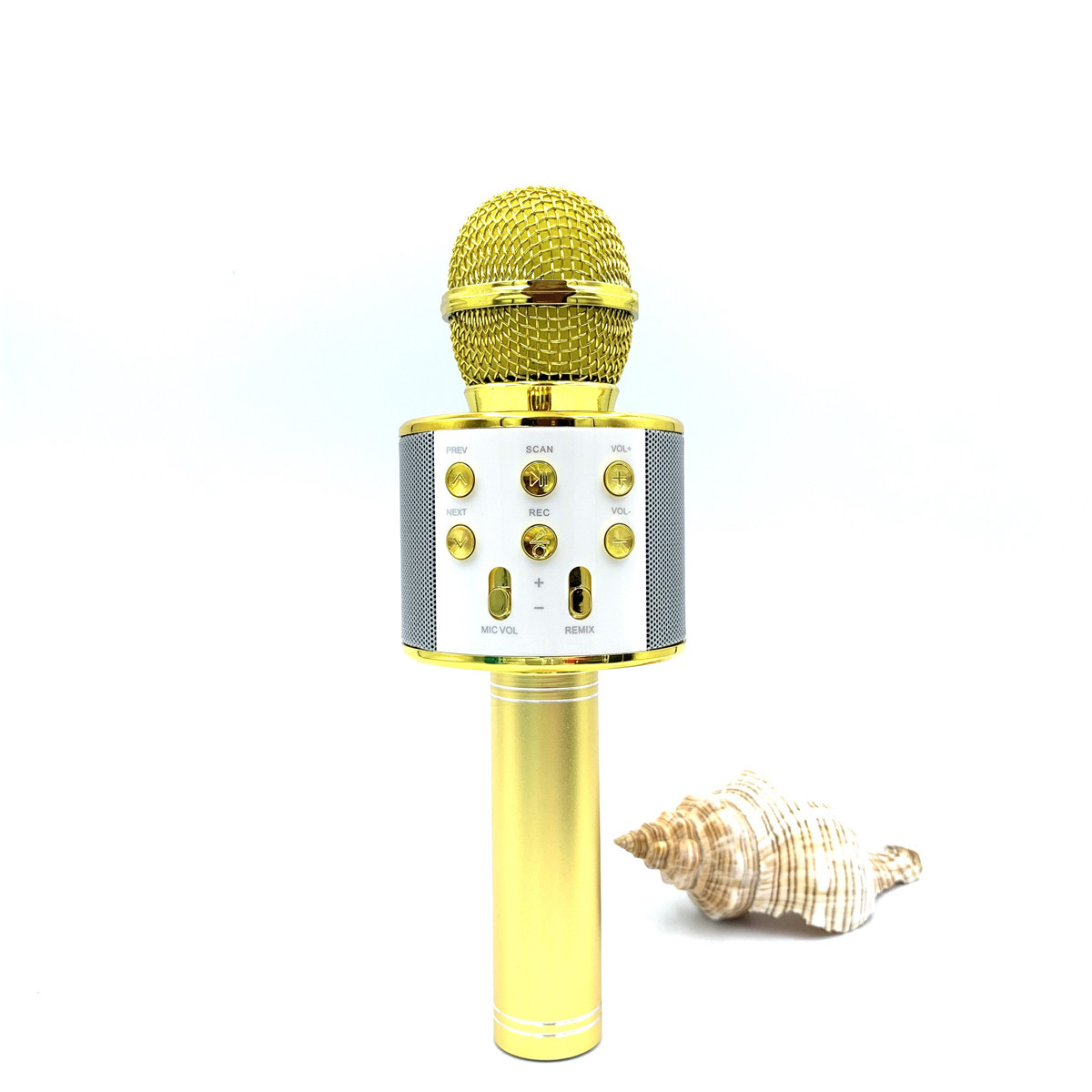 现货WS858卡拉OK无线蓝牙麦克风直播家用K歌宝话筒音响掌上KTV-阿里巴巴