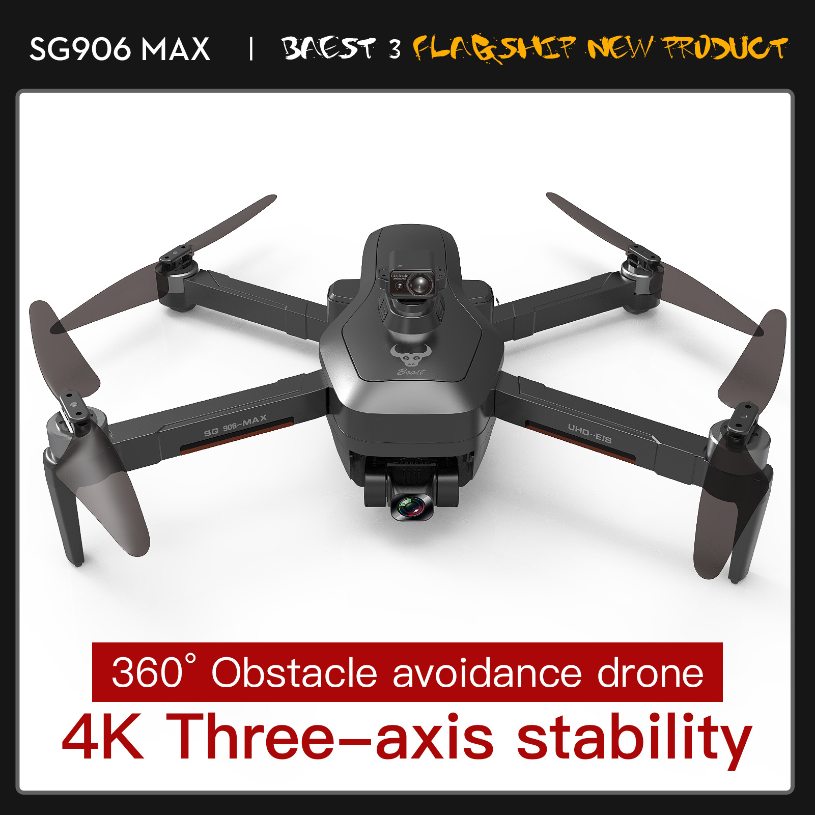 Cross-border beast SG906MAX obstacle avoidance UAV GPS three-axis pan ...