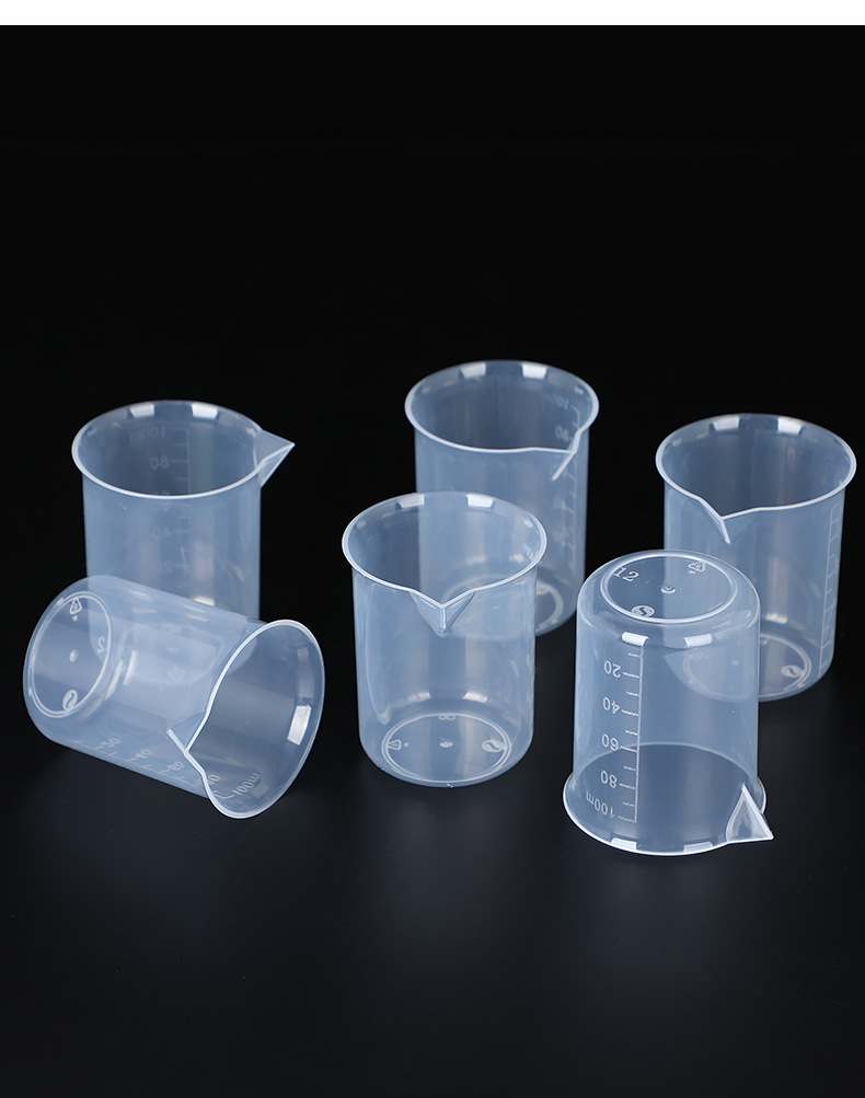 现货100毫升烧杯 100ml塑料量杯实验室量筒全新料PP塑料量杯-阿里巴巴