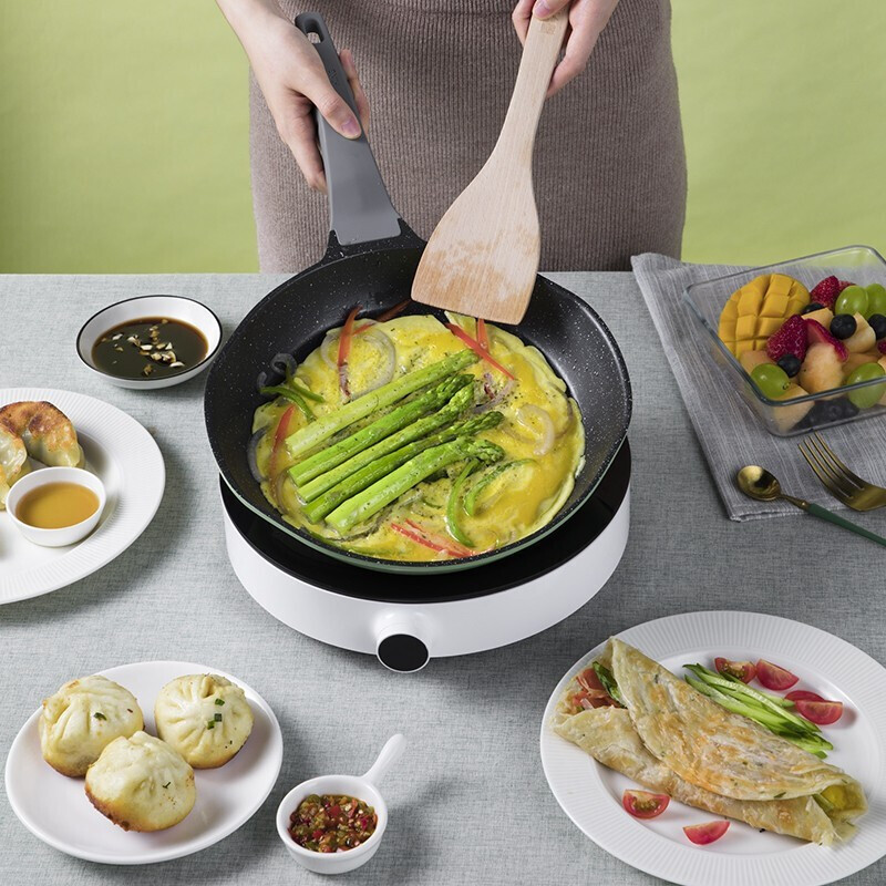 Cooking King Maifanite Pan Non-stick Pan Frying Pan with Less Oil and ...