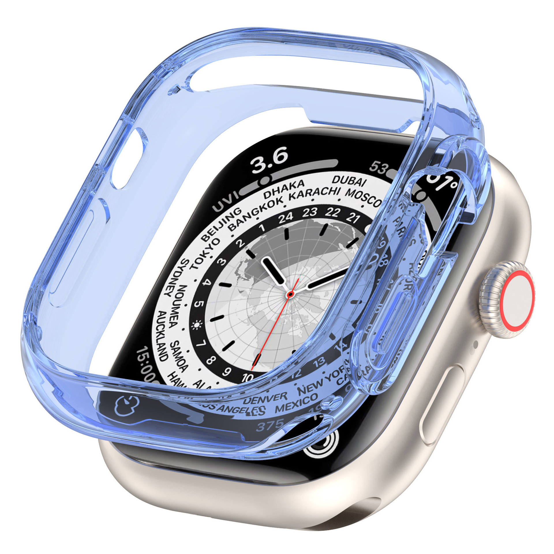 适用Apple Watch8 Ultra半包TPU保护壳8代iWatch Ultra TPU保护套-阿里巴巴