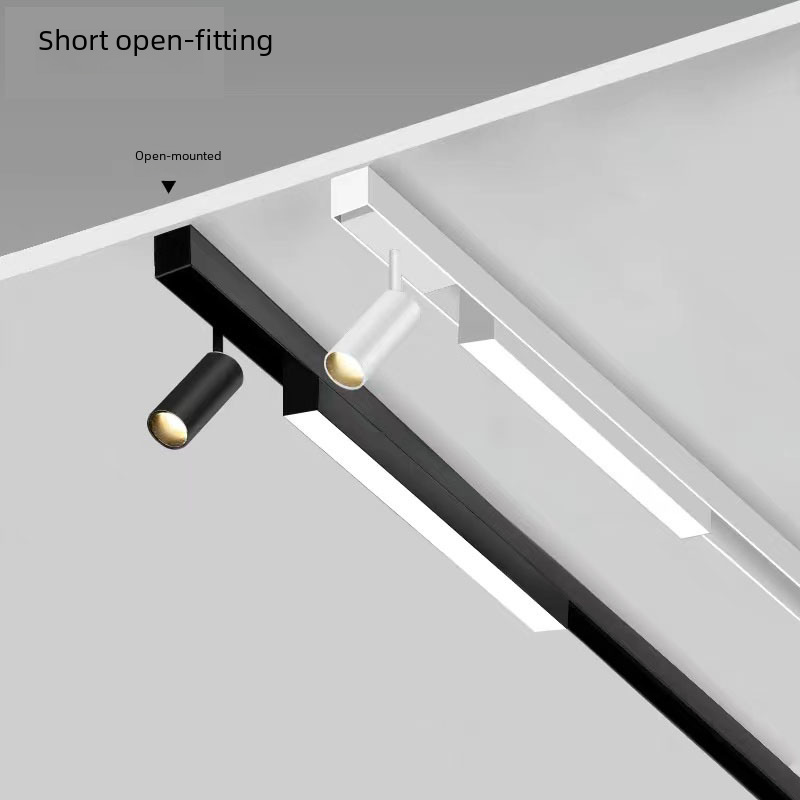 Magnetic attraction track intelligent lamp embedded concealed light ...