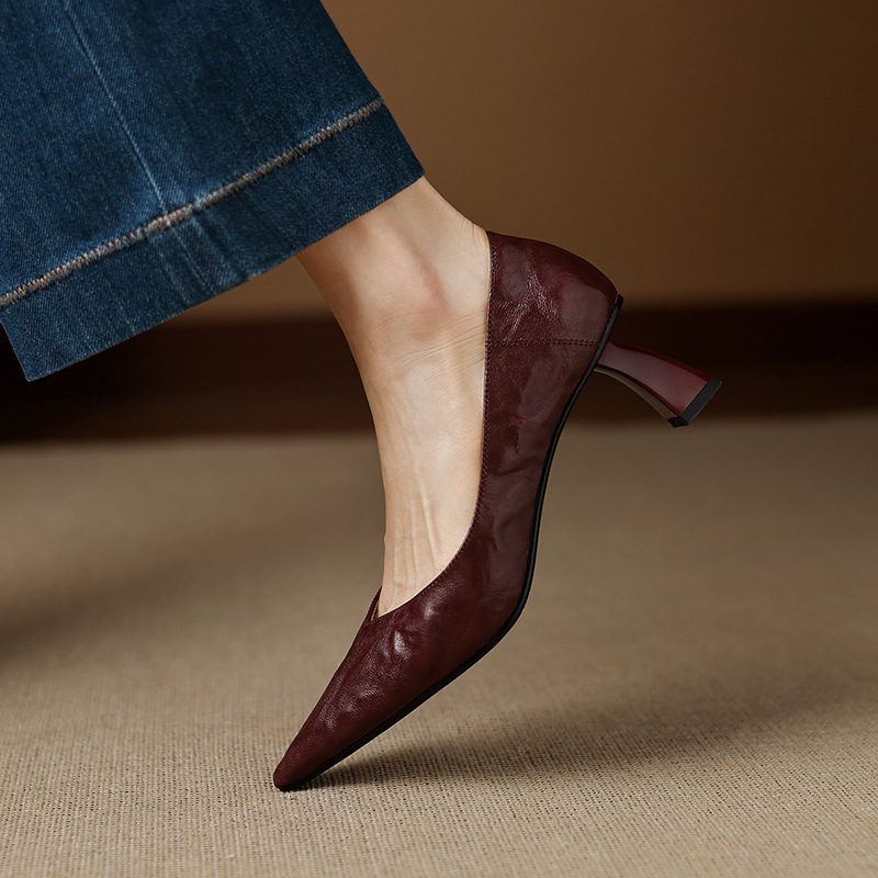 CHIKO Christine Pointy Toe Kitten Heels Pumps Shoes