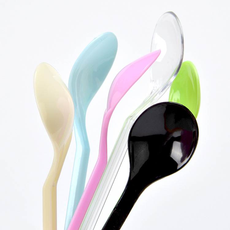 Trumpet flower disposable spoon dessert spoon ice cream ice cream fork ...