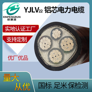 厂家直销铝芯铠装电力电缆YJLV22 3*50+1*25国标输配电地埋电缆线-阿里巴巴