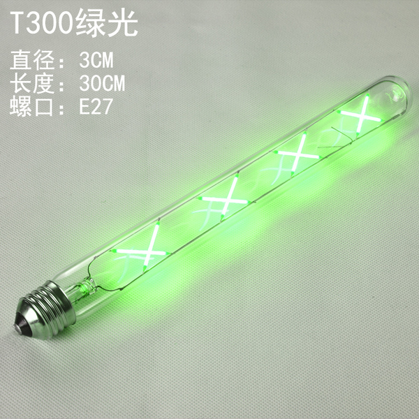 E27 Large Screw Colorful New Led Filament Pink Blue Green Test Tube ...