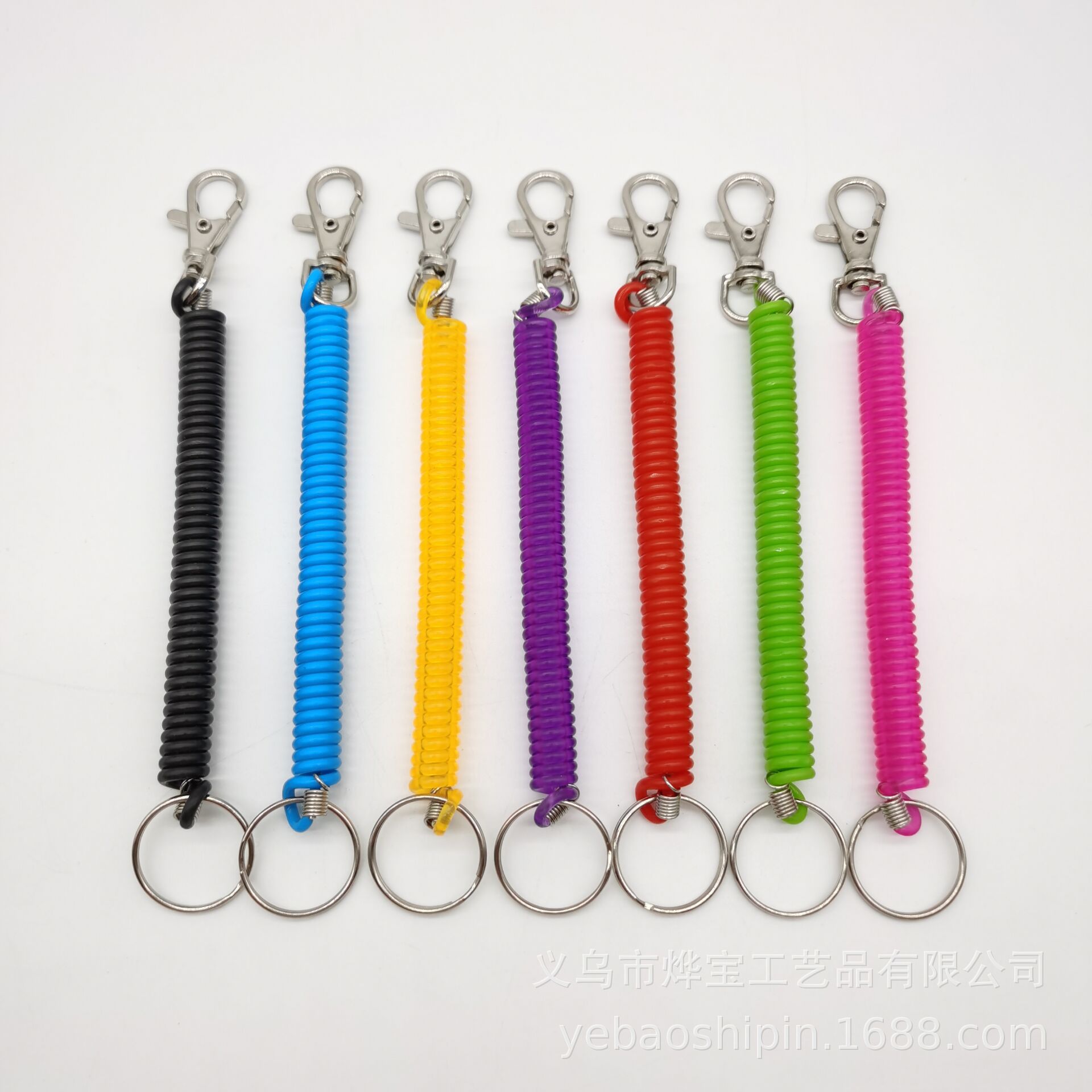 彩色塑胶弹簧绳 塑料伸缩弹簧绳 包挂弹簧链 证件卡套绳现货-阿里巴巴