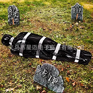 Scary Fake Corpse万圣节道具可怕的假尸体包裹的尸体氛围装饰-阿里巴巴
