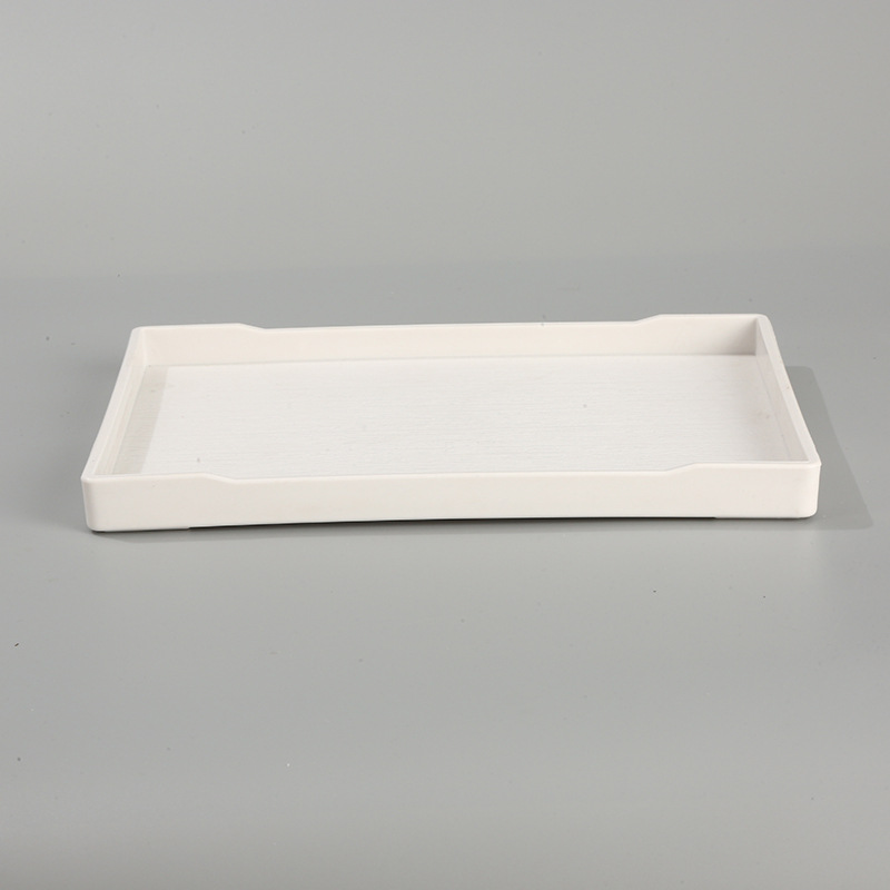 Multifunctional acrylic PP tray wood grain rectangular hotel fast food ...