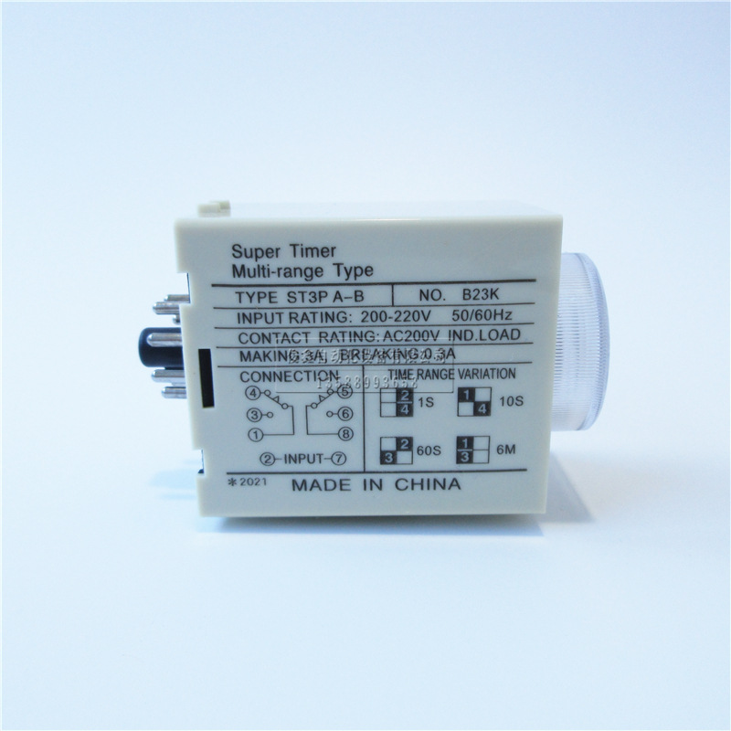 ST3P时间继电器ST3PA-B通电延时JSZ3A-B AC220V AC380C DC24V-阿里巴巴