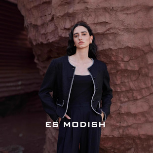 ES MODISH 春季新品法式优雅小香风长袖短外套高级感洋气小西装女-阿里巴巴