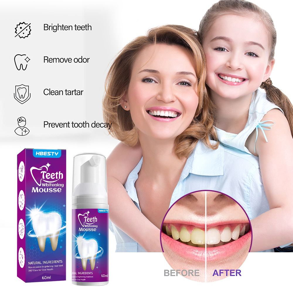 HBESTY 跨境亮白洁牙慕斯 清新口气牙黄牙垢口臭口腔牙膏美牙-阿里巴巴