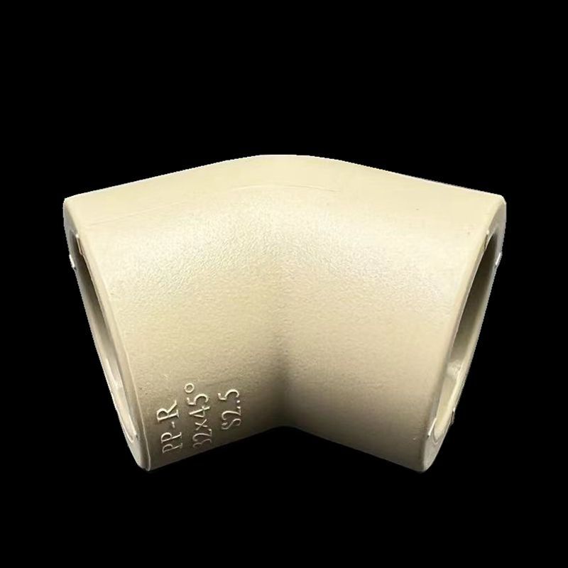 联塑灰色PPR45°弯头 16-160mm等规格4分6分1寸白色热熔半弯头-阿里巴巴