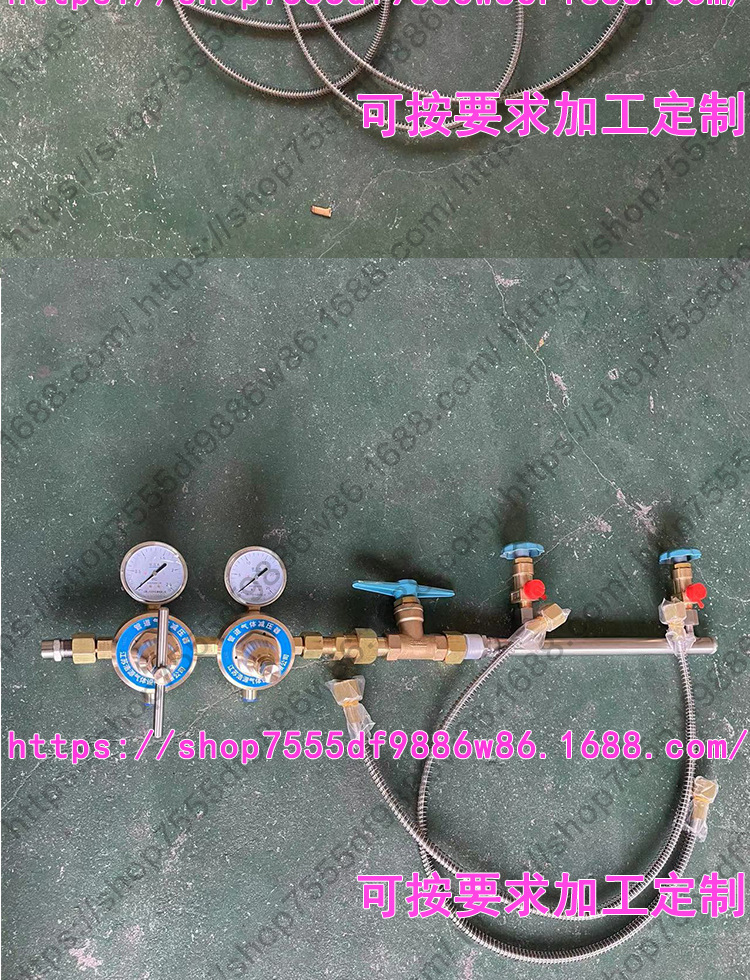 YQJ-11双极双表氮气氩气氢氧气体管道减压阀管路减压器全铜YQY-11-阿里巴巴