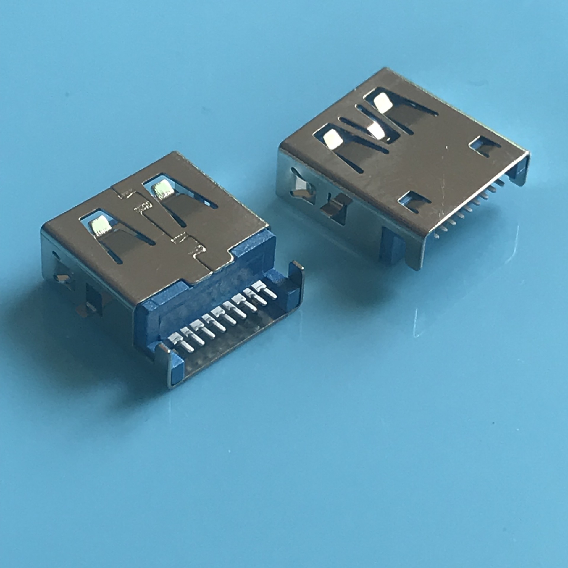 USB3.0 IDC 19P公头/母座焊线式 蓝色胶芯 idc 20P公座-阿里巴巴