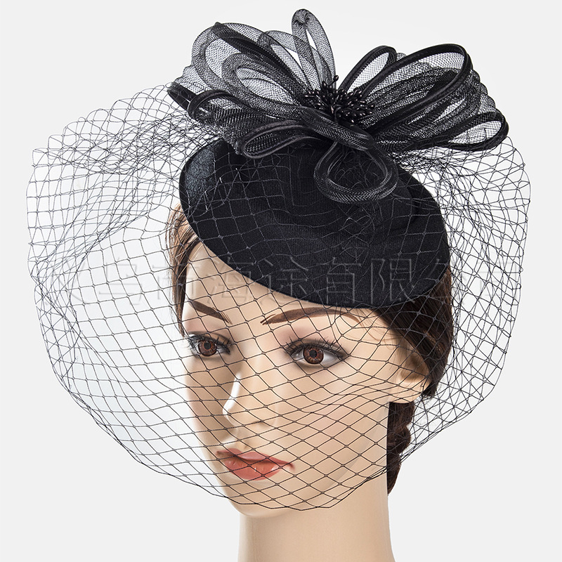 Amazon new mesh cover bow small hat old Shanghai retro cheongsam ...