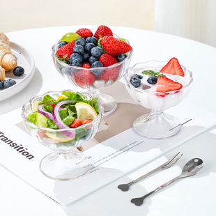 餐饮店高级感自助冰粉碗防摔耐用沙拉雪糕冰激淋多用途甜品碗-阿里巴巴