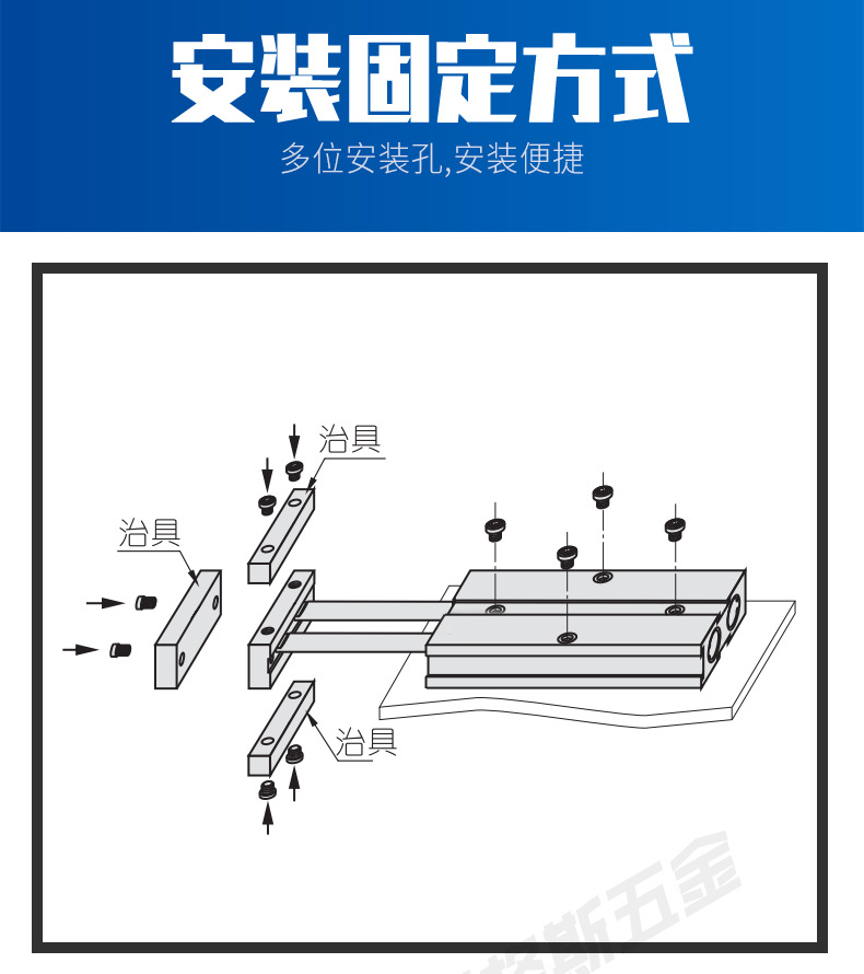 气动双杆双轴气缸TN/TDA10X20S可调行程16-30 20-50 32-100 X250-阿里巴巴
