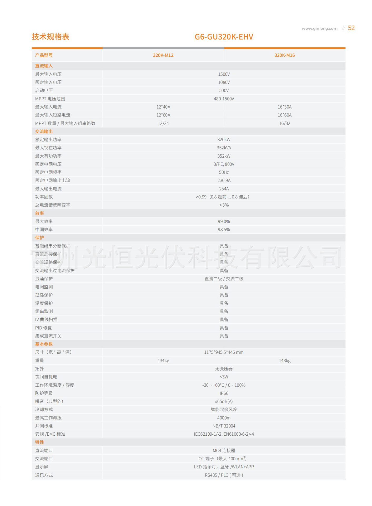 320KW锦浪工商业逆变器G6-GU320K-EHV光伏太阳能三相并网逆变器-阿里巴巴