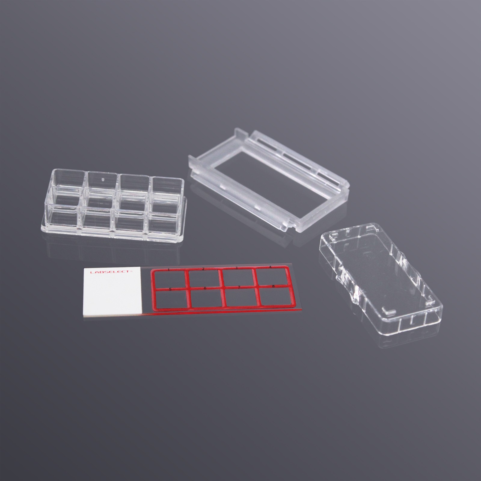 LABSELECT(甄选)CS-08-TC 细胞培养腔室载玻片(8孔,TC处理)-阿里巴巴