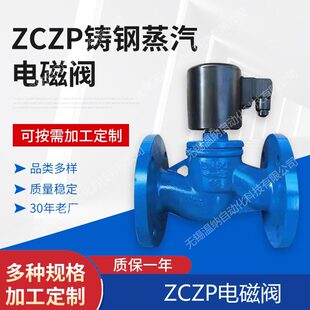 法兰一体铸钢蒸汽电磁阀ZCZP-65 ZCZP-80 ZCZP-100气液两用-阿里巴巴
