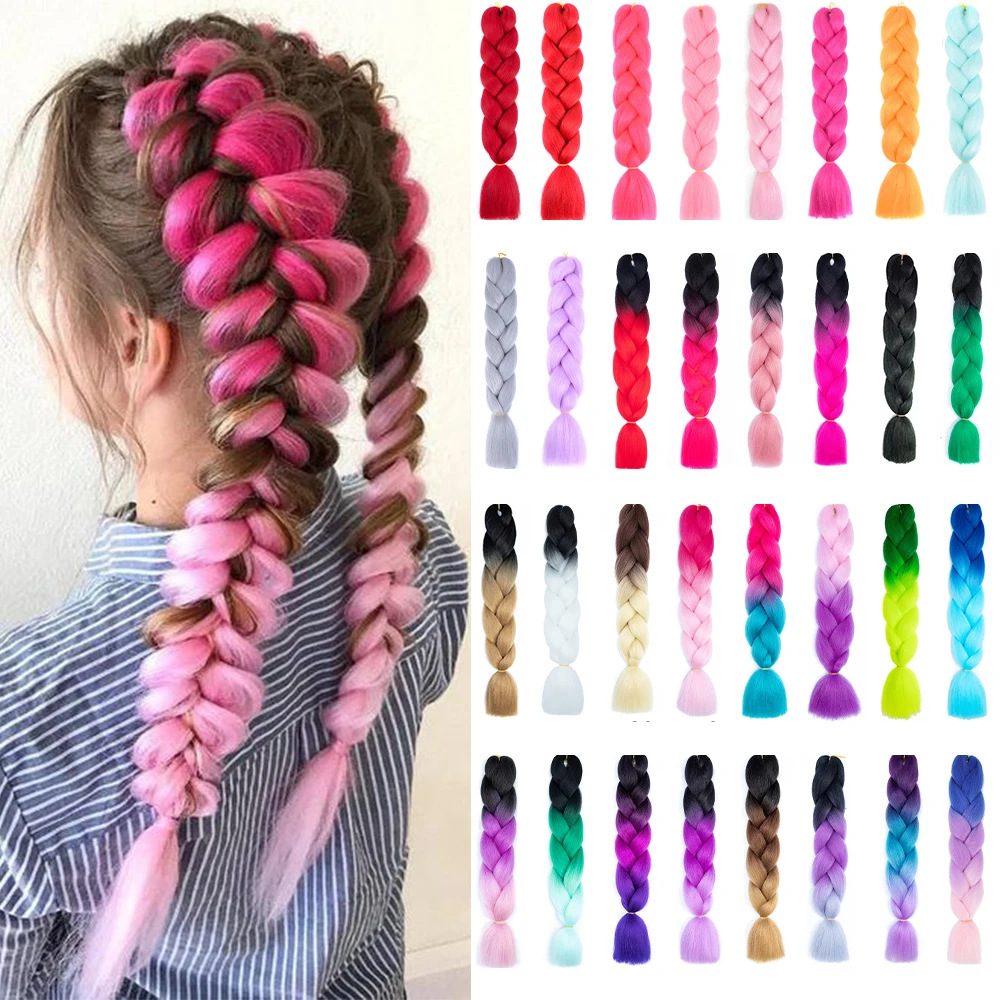 Two-tone big braid factory wholesale color chemical fiber African dirty ...