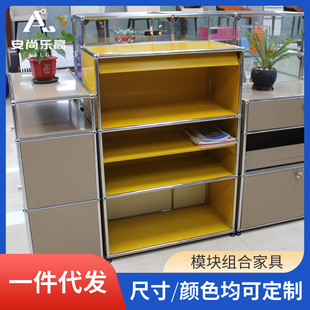 usm不锈钢模块组合柜家用客厅餐边柜不锈钢储物置物斗柜量大价优-阿里巴巴