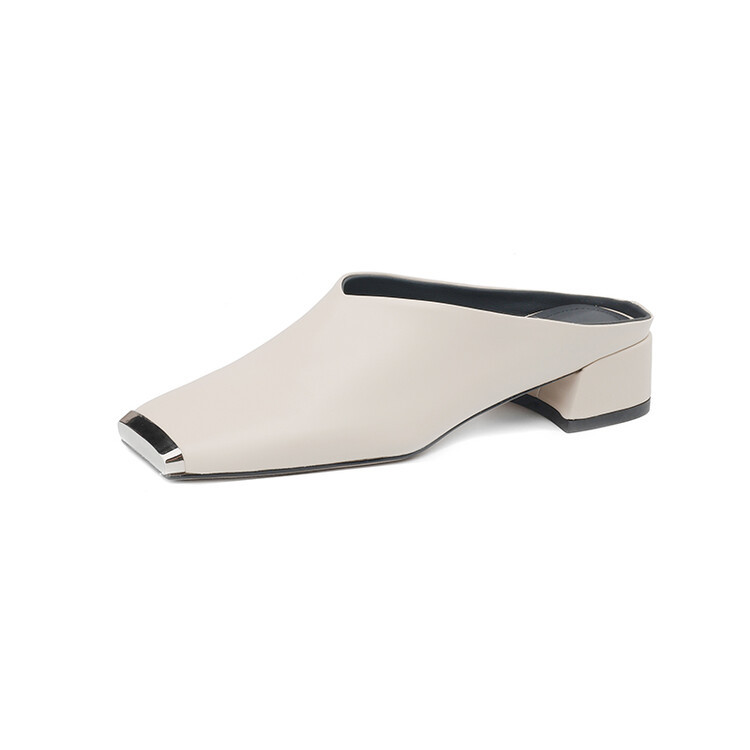 CHIKO Shay Square Toe Block Heels Clogs/Mules Shoes