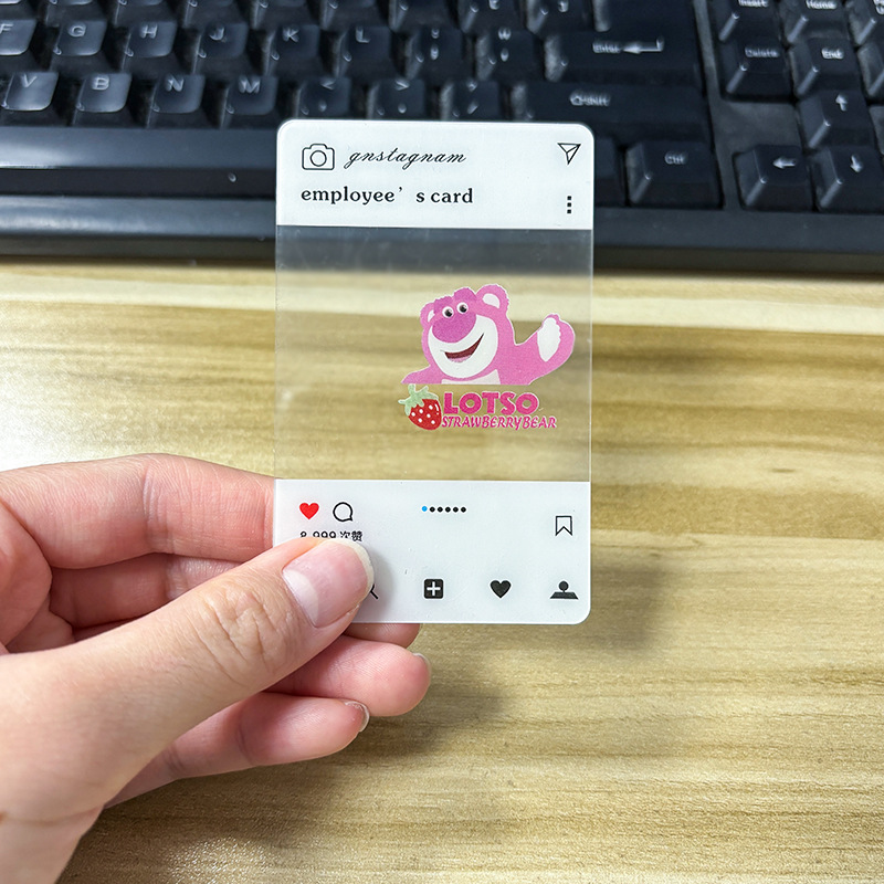 PVC演唱会周边小卡应援明星透卡ins雾面半透卡PET亮面全透明星卡-阿里巴巴