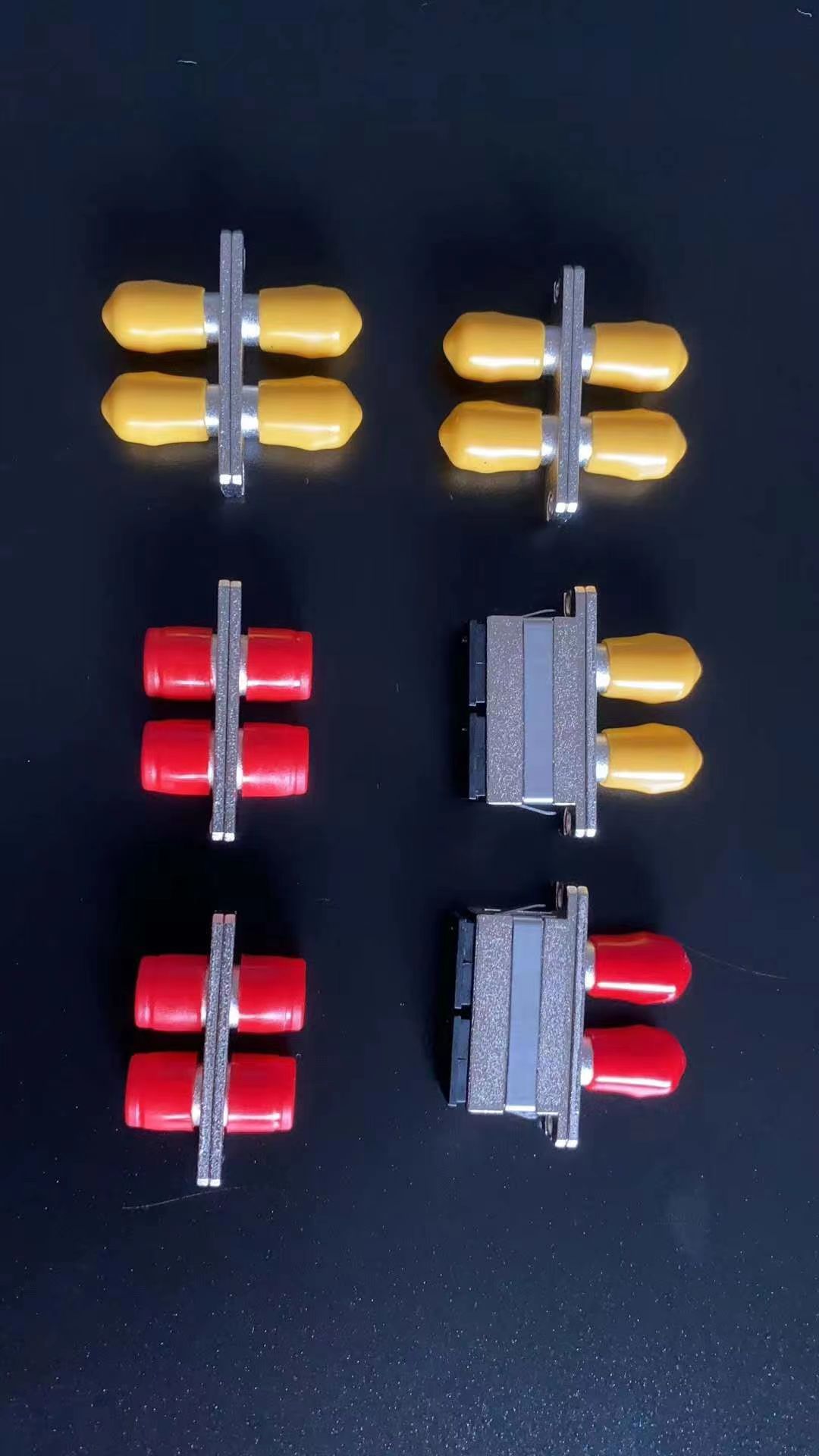 New metal duplex optical fiber flange double core FC adapter optical ...
