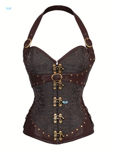 Romantic Jacquard Halter Straps Corset Body Shaper跨境-阿里巴巴
