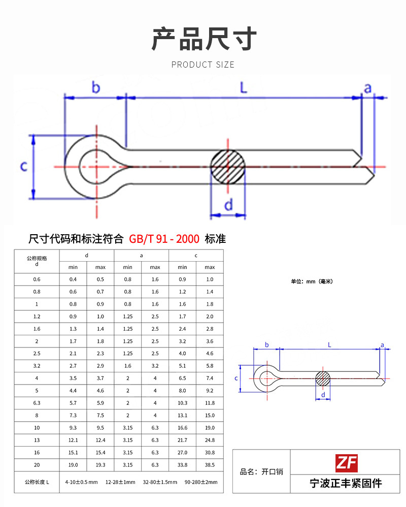源头工厂开口销GB91发夹销锁销卡销U型销插销钢销轴-阿里巴巴