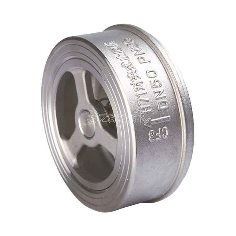 不锈钢铸钢升降式H71H H72W 65 80 100 2205双相钢对夹止回阀-阿里巴巴